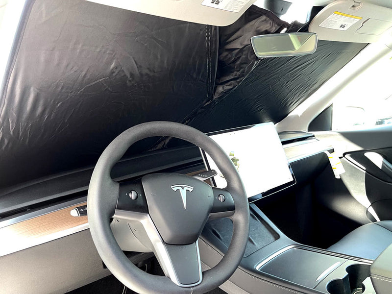 Tesla Model Y Windshield Sunshade | TESMANIAN
